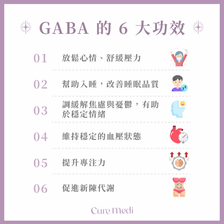 GABA 是什麼？GABA 功效、食物清單、食用指南全收錄！ - 癒醫小知識｜保健專欄
